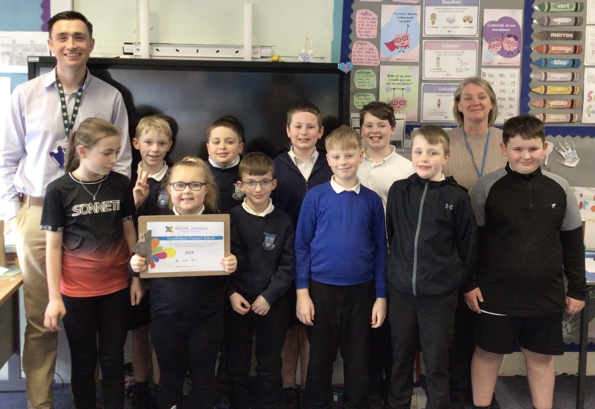 Goodlyburn Primary School on achieving their Digital Schools Award ...